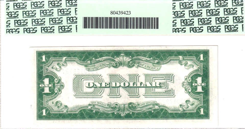 1928-A $1 Silver Certificate XA Block PCGS Choice New 63PPQ #X07012979A ...