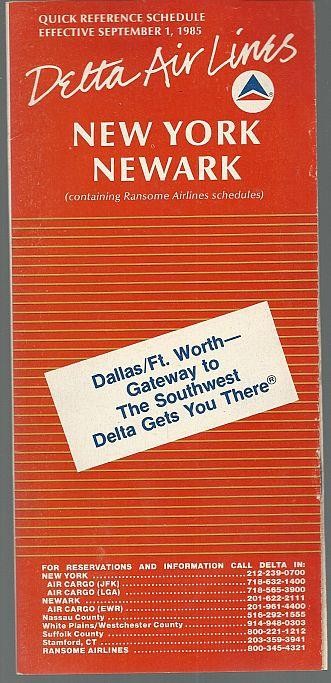 Airline Flight Timetables Delta Eastern Airlines 1980s Vintage Travel ...