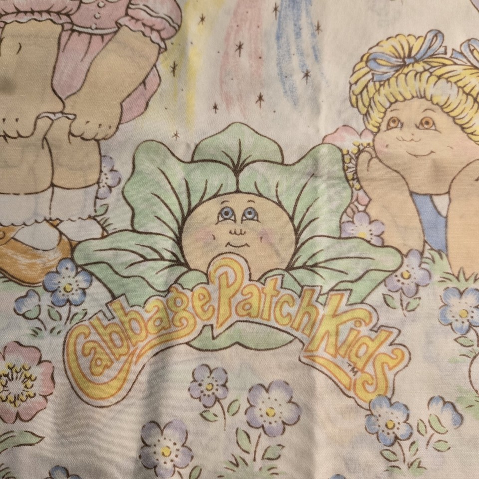 Cabbage Patch Kids '83 Double Standard Size Bed Sheet Set Flat Fitted ...