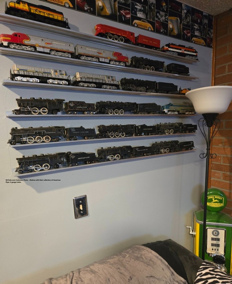S Scale Model Train Display Shelves | Set of 5 | 48 Inch x 3 Inch | eBay