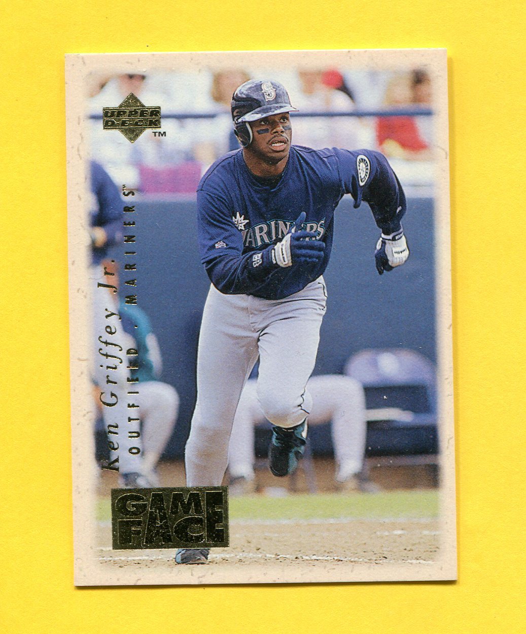 KEN GRIFFEY JR. SEATTLE MARINERS 1996 UPPER DECK GAME FACE BASEBALL ...