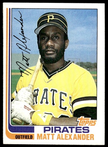 1982 Topps #528 Matt Alexander Pittsburgh Pirates Baseball | eBay