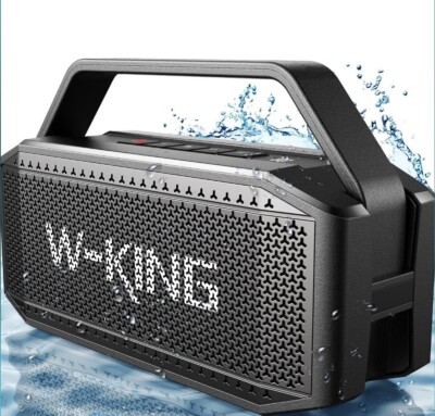W-King D9-1 60W RMS Boom Box Portable Bluetooth Party Speaker ...