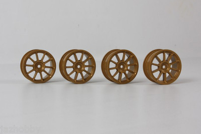 Tamiya 51022 RC Car 24mm 10-Spokes Impreza WRC'03 Version Gold Wheels ...
