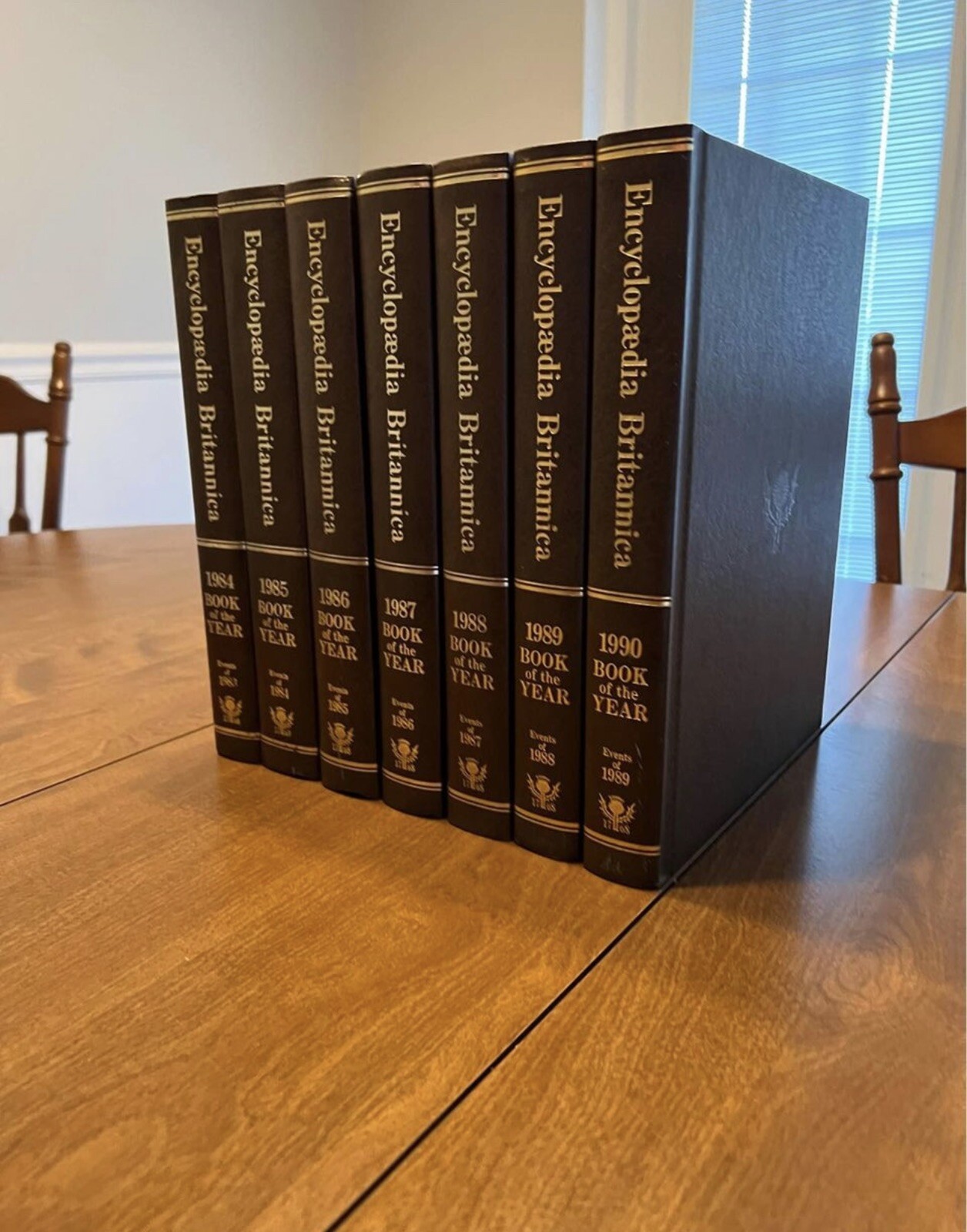 1984-1990 book of the year encyclopedia britannica set | eBay