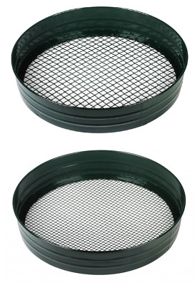 Heavy Duty Garden Riddle Riddler Soil Sift Compost Sieve Mesh Seed Tray ...