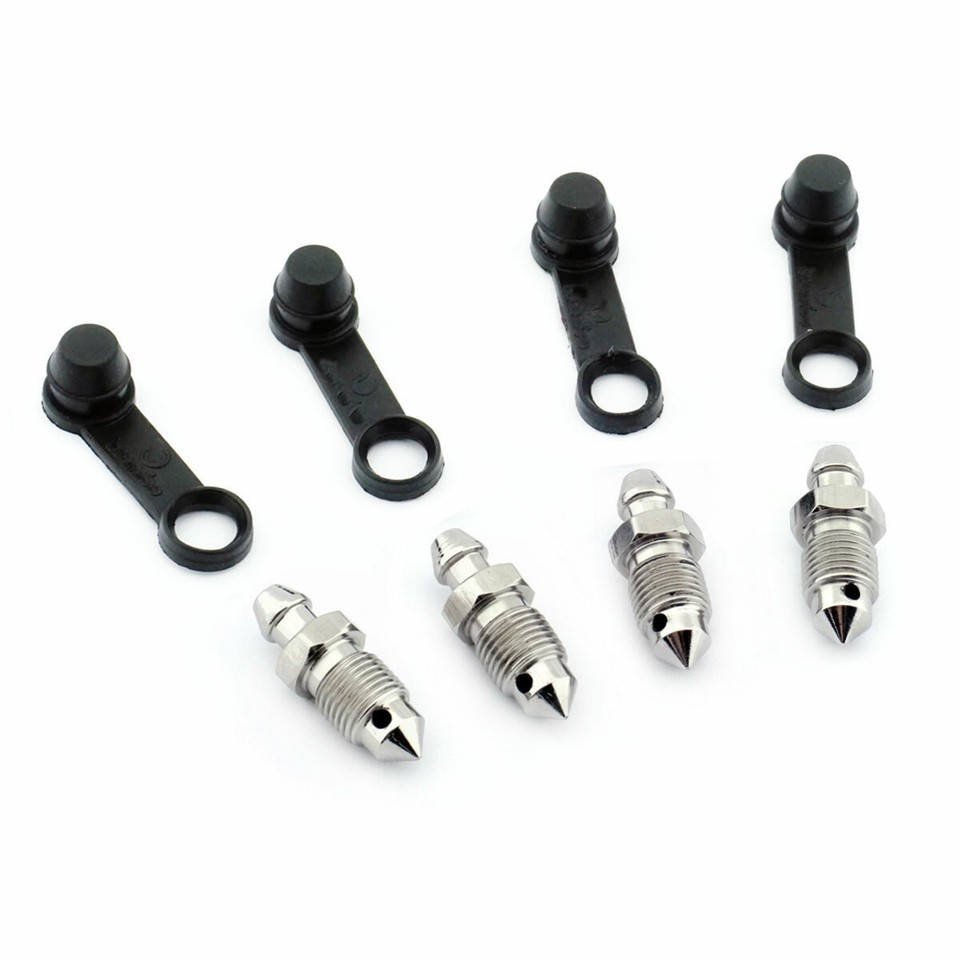 For Alfa 159 & 166 Front Bleed Screw Kit STAINLESS STEEL (Brembo 4 pot ...