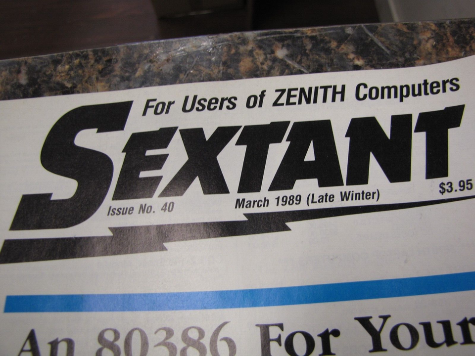 Lot of (2) Vintage Sextant Magazine for User's of Zenith Computers - DN15 | eBay