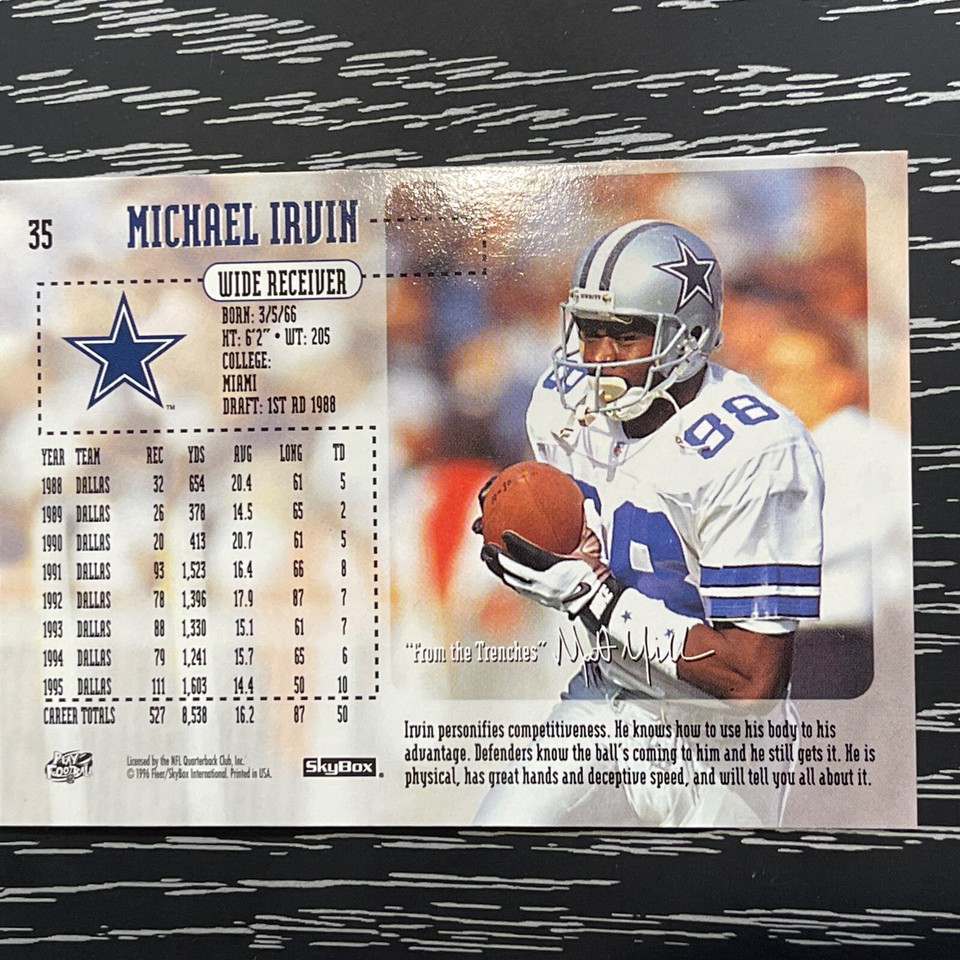 1996 SkyBox Impact Football Card #35 Michael Irvin | eBay
