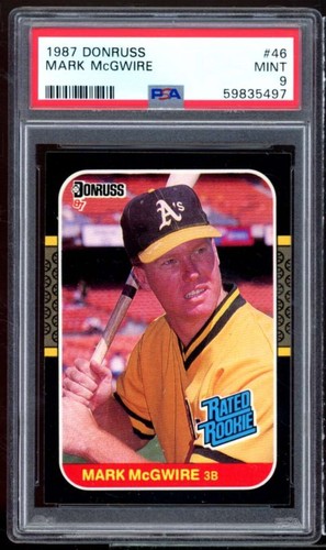 Mark McGwire Rookie Card 1987 Donruss #46 PSA 9 | eBay