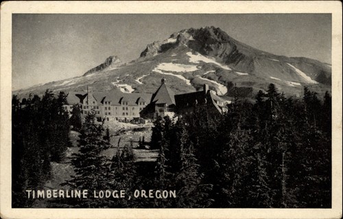 Timberline Lodge Oregon vintage postcard q135 | eBay