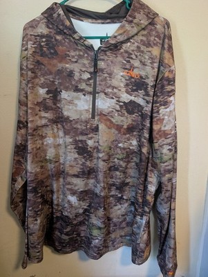 HABIT Realtree Camo Hoodie XL Pullover Hunting Outdoors Hiking Orange ...