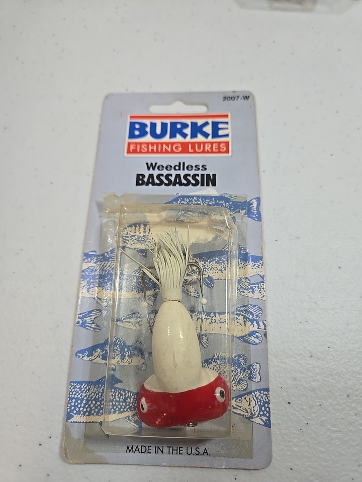 Vintage Burke Bassassin Weedless Flex Plug topwater & Spoonhead DDIII ...