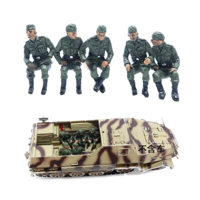 PMA 1/72 German Army vehicle sitting 5 soldier group B section P0403 ...