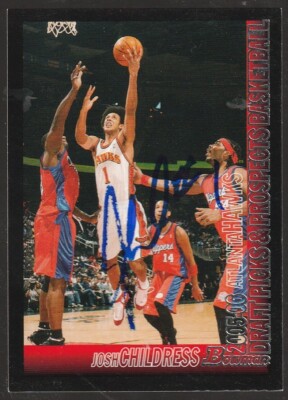 2005-06 Bowman Draft Picks #109 Josh Childress IP autograph signed card ...
