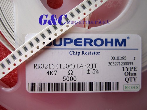 100pcs 1/4W 4700 Ohm 4.7KOhm 1% 1206 SMD Resistor RoHS NEW GOOD QUALITY ...