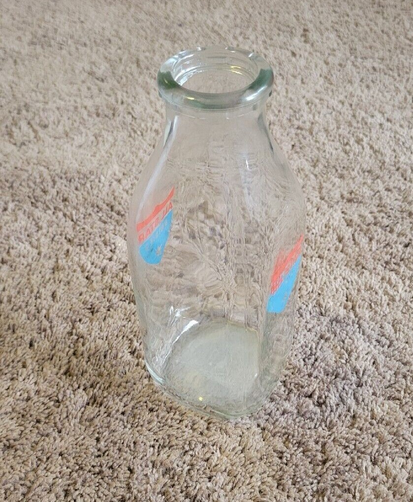 Vintage 1955 All Star Dairy Quart Glass Milk Bottle/ ACL label | eBay