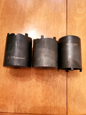 Autocraft Oem Tools K-D 1/2" Drive 4&6 Lug Spindle Nut Sockets Lot Of 3 ...