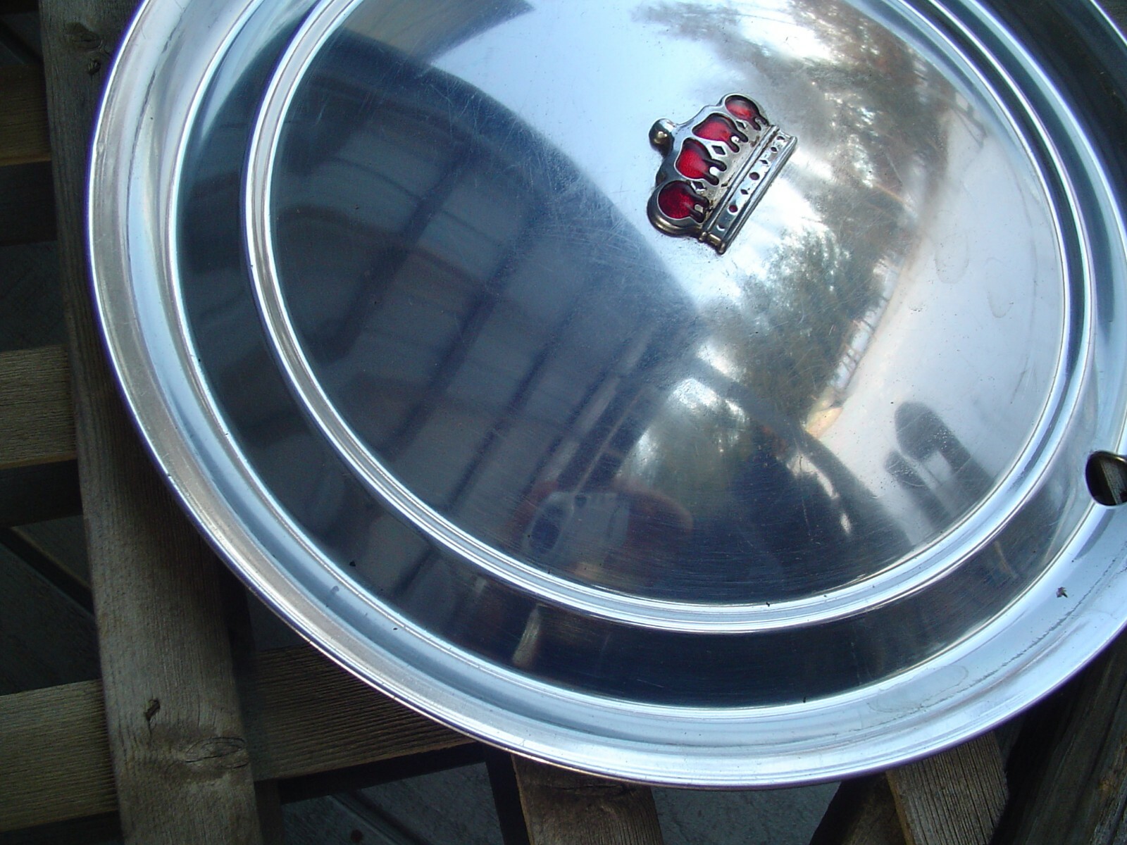 1 1951 1952 CHRYSLER IMPERIAL 300 HUBCAP WHEEL COVER CENTER CAP ANTIQUE ...