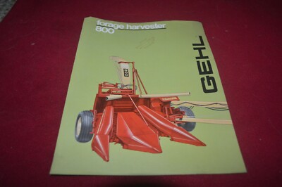 Gehl 800 Forage Harvester Dealer's Brochure WSVA ver4 | eBay