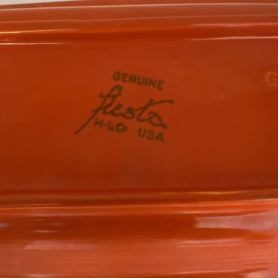 1930s Radioactive Red FiestaWare Utility Tray Genuine fiesta H L Co USA ...