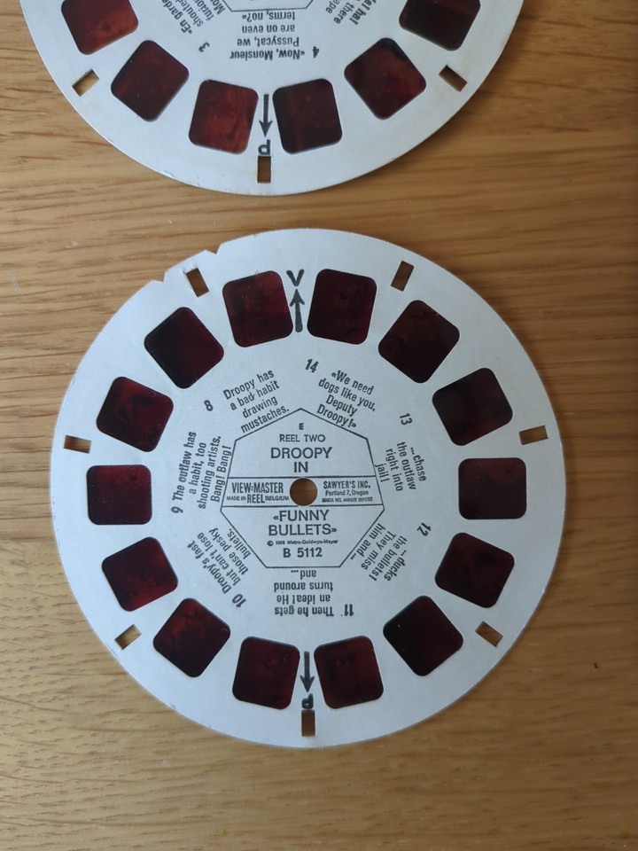 Tom and Jerry Cartoon Vintage Viewmaster Slides Reels BD511 in Original ...