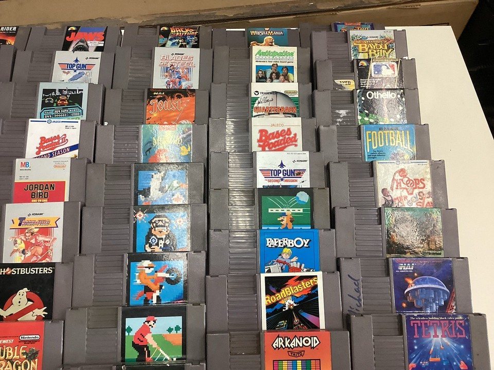 Lot Of 100 Nintendo Entertainment System NES Game Cartridges Mario ...