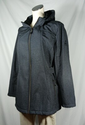 NWOT GERRY Softshell Jacket SE Fleece Lined Ski Hooded Full Zip Women's ...
