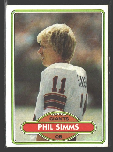 1980 Topps - #225 Phil Simms (RC) TS1 | eBay