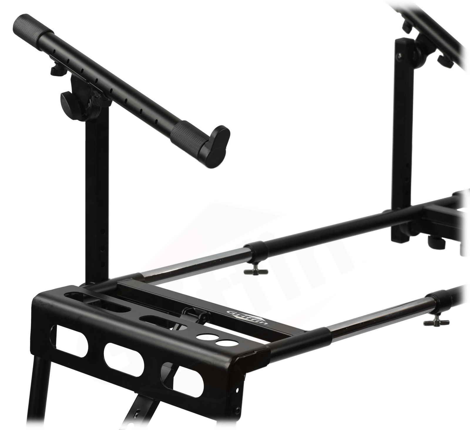 Keyboard Stand DJ Workstation Table Top Piano Holder 2-Tier Double ...
