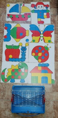 Quercetti Fanta Color Mosaic Stand and Pictures Only Toy Multicolor No ...