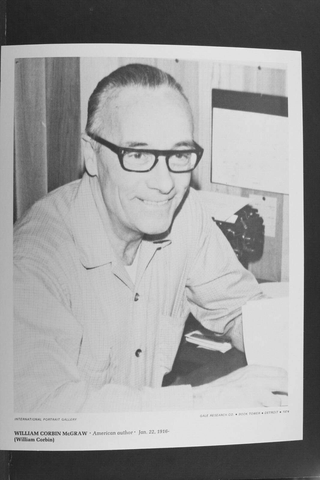 William Corbin McGraw - Print by International Portrait Gallery ...