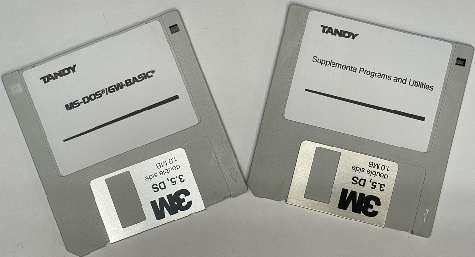 Tandy 1000 RL Boot system and Deskmate Disks / 3.5 Floppies Free Ship ...