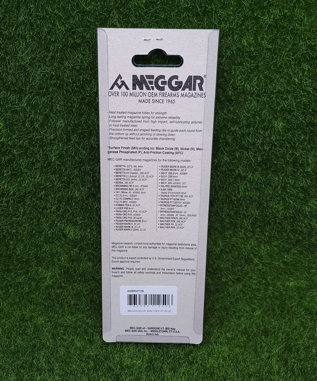 Mec-Gar Springfield SA-35, Browning Hi-Power 10 Round 9mm Magazine ...