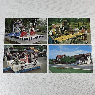 Vintage Frankenmuth, MI Postcards Lot of 4 Bavarian Festival Parade ...