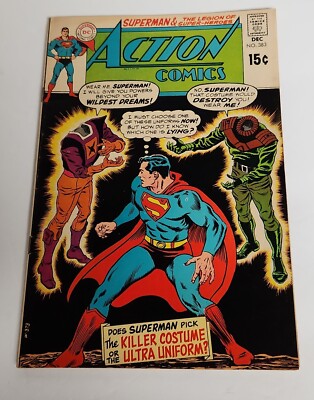 Action Comics # 383 FN DC Comic Book Superman Batman Flash Green ...