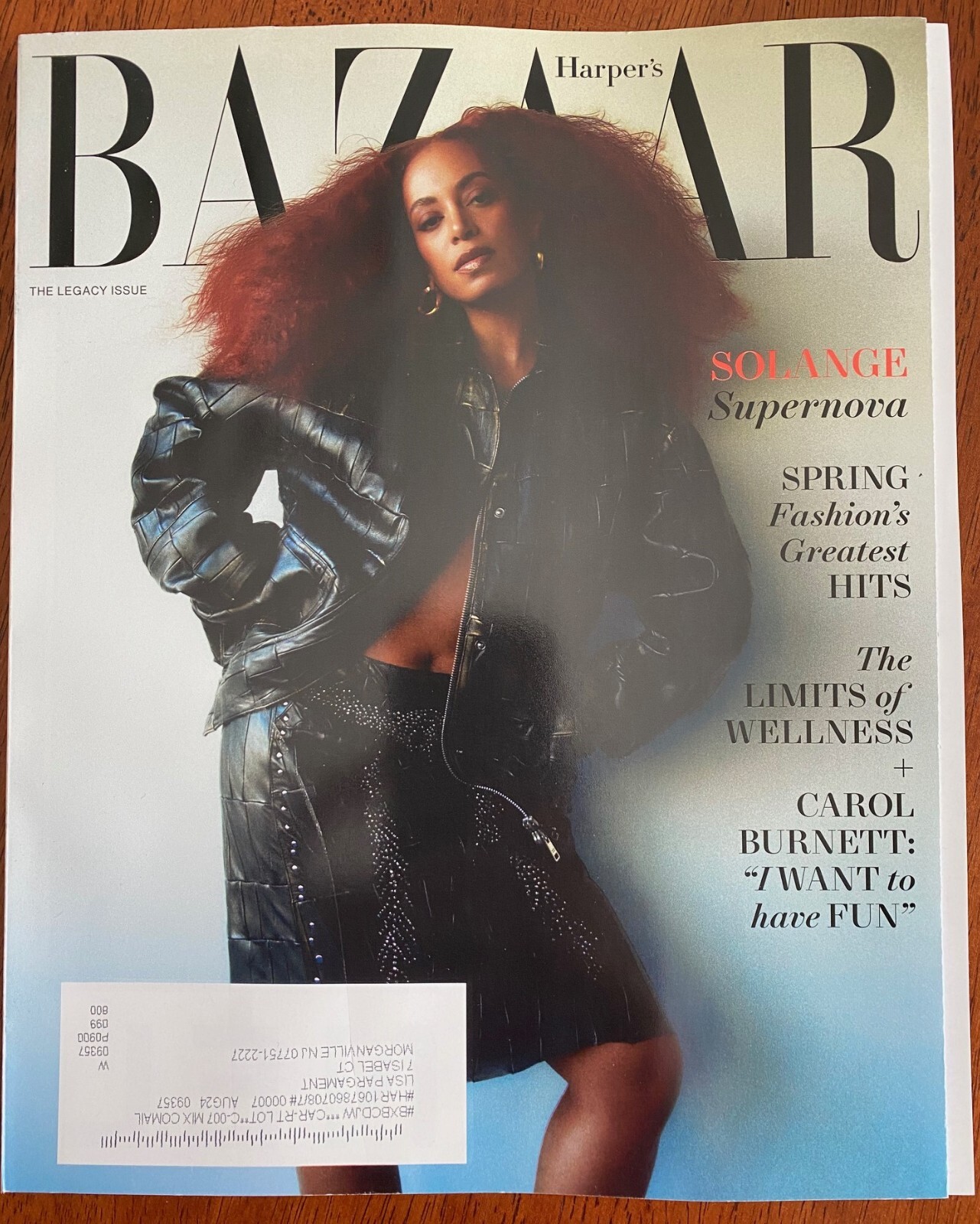HARPER'S BAZAAR MAGAZINE - MARCH 2024 - SOLANGE COVER - Fashion ...