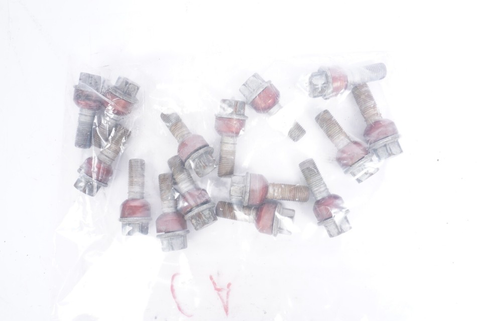 11-18 PORSCHE CAYENNE WHEEL LUG BOLT NUT SET ANTI THEFT LOCK KEY OEM 15 ...