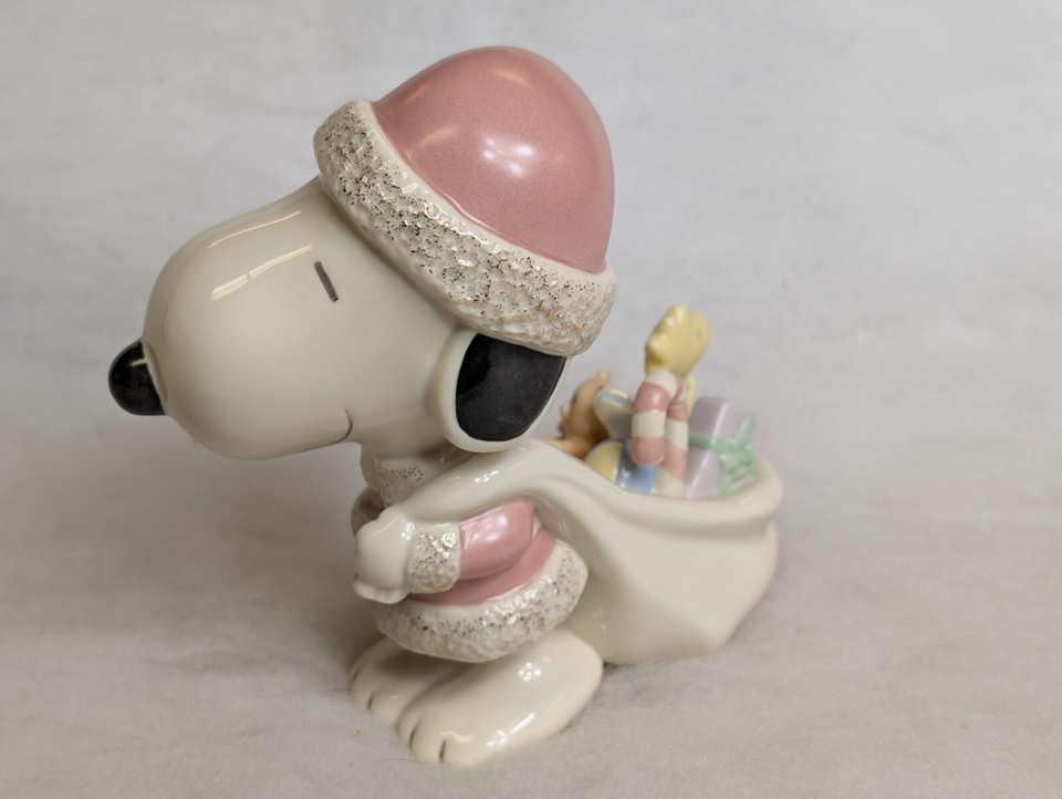 Lenox 2002 Peanuts Snoopy Claus & Woodstock Christmas Figurine | eBay
