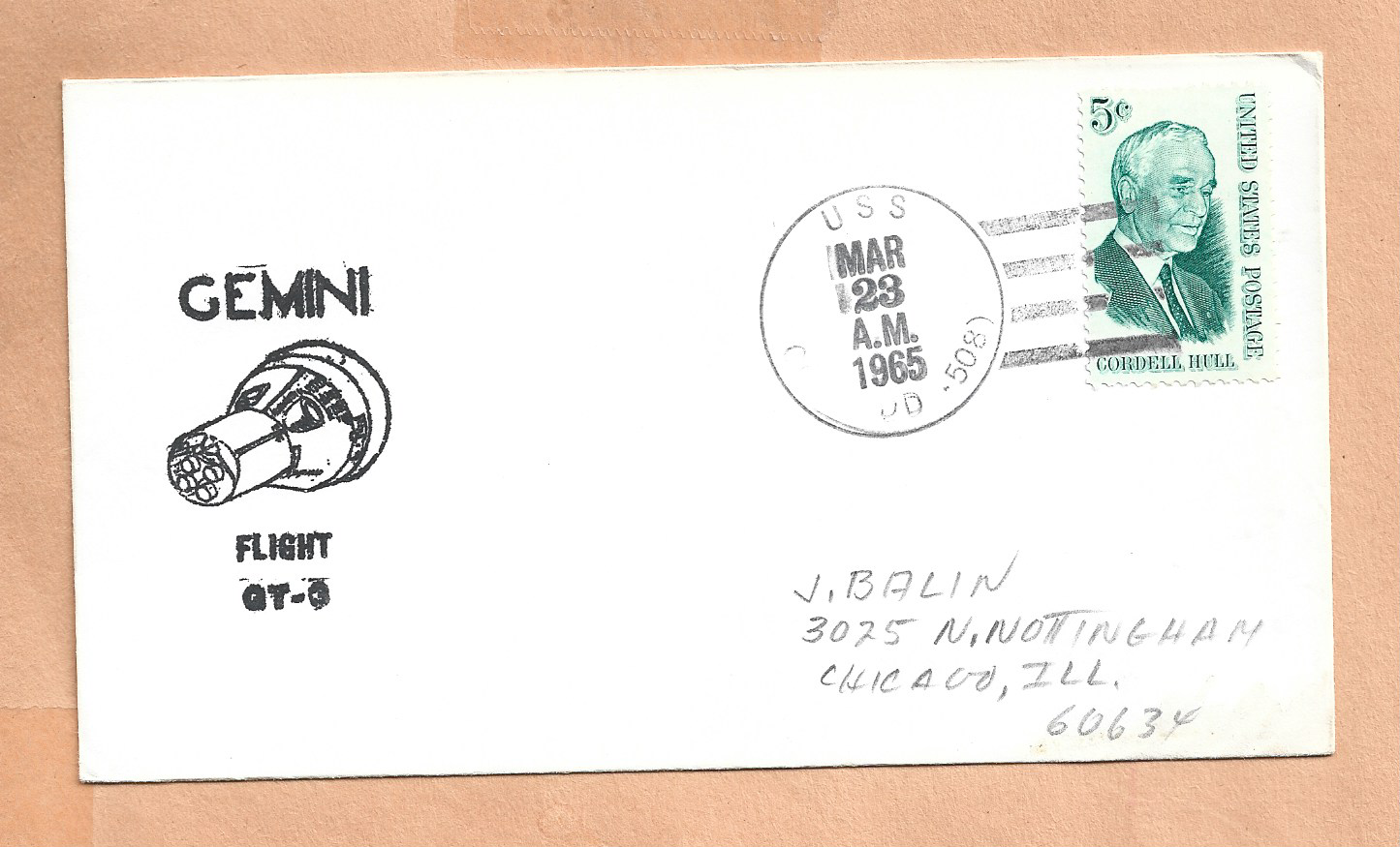 GEMINI 3 LAUNCH MAR 23,1965 RECOVERY FORCE USS CONY SPACE COVER NASA | eBay