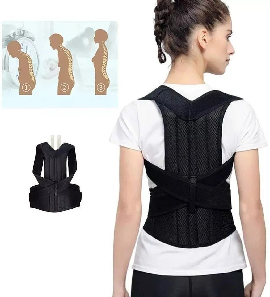 Adjustable Back Posture Corrector Body Brace for Men Women – Pain ...