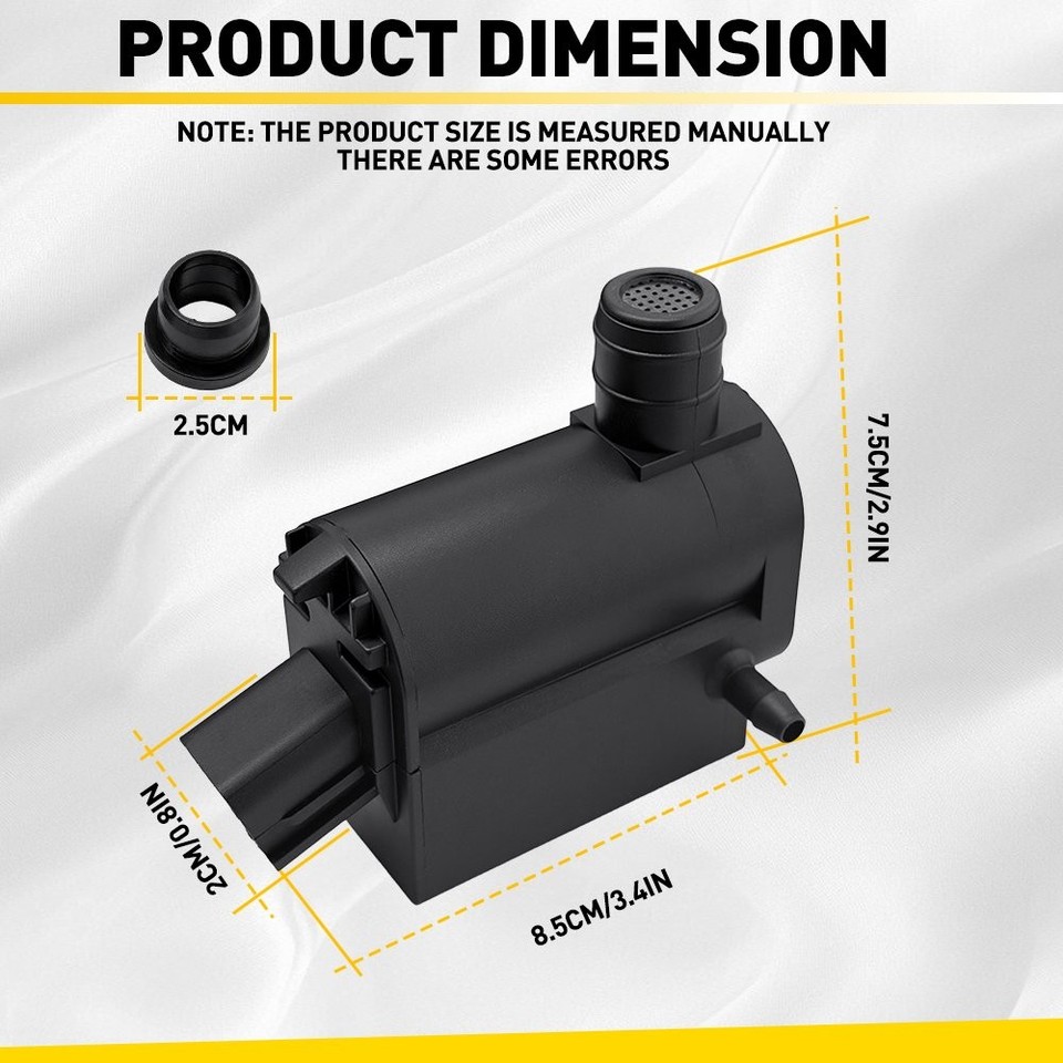 Windshield Washer Motor Pump For Hyundai Accent Elantra GT Kia Forte1 ...