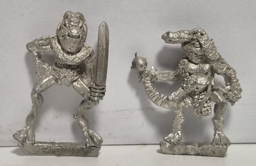 Warhammer Lizardmen 2 x Slann 1987 Metal | eBay