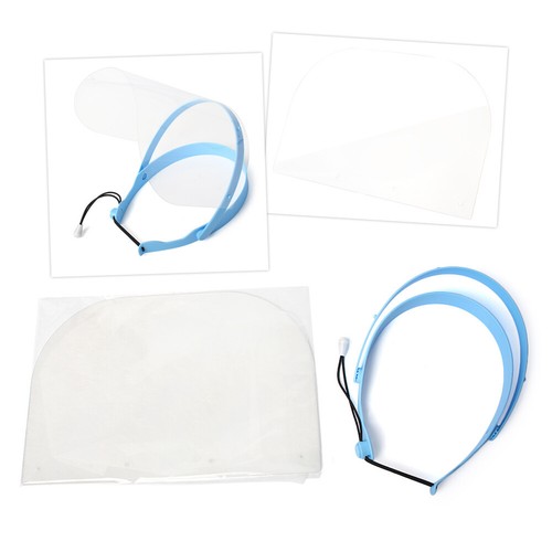 Dental Protective Plastic Films Masks Face Shield Plus 10 Pcs ...