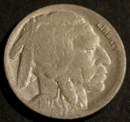 1917 D Buffalo Nickel Semi-Key Date Horn Details Holo-Restored Five 5c ...