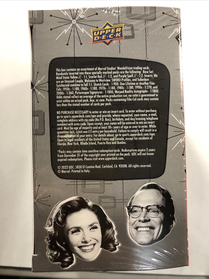 Wanda Vision Blaster Box WandaVision Marvel Upper Deck FACTORY SEALED ...