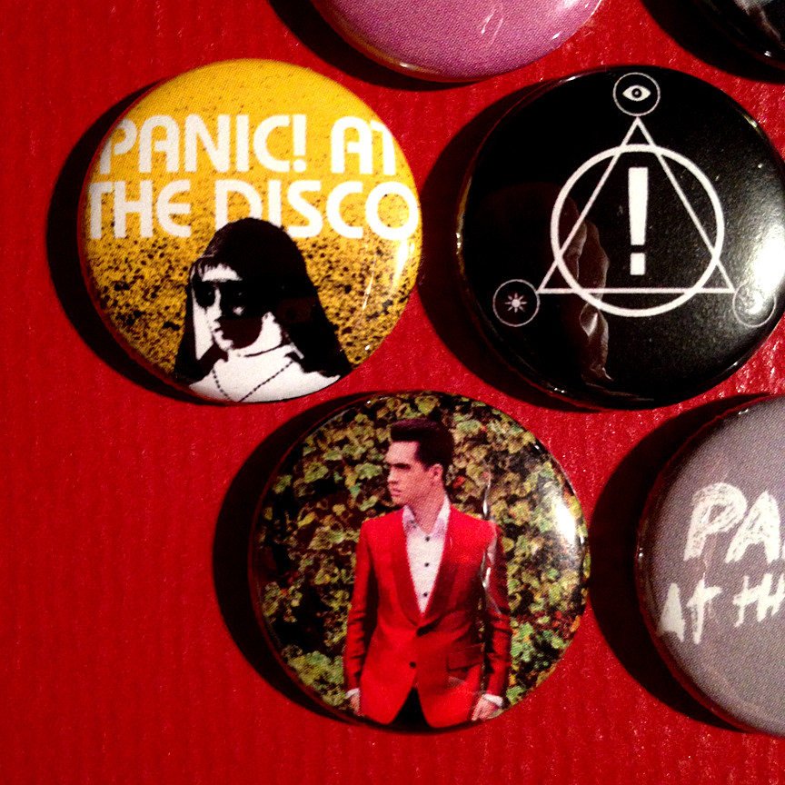 7 Panic At The Disco 1" Buttons Paramore My Chemical Romance PATD FREE ...
