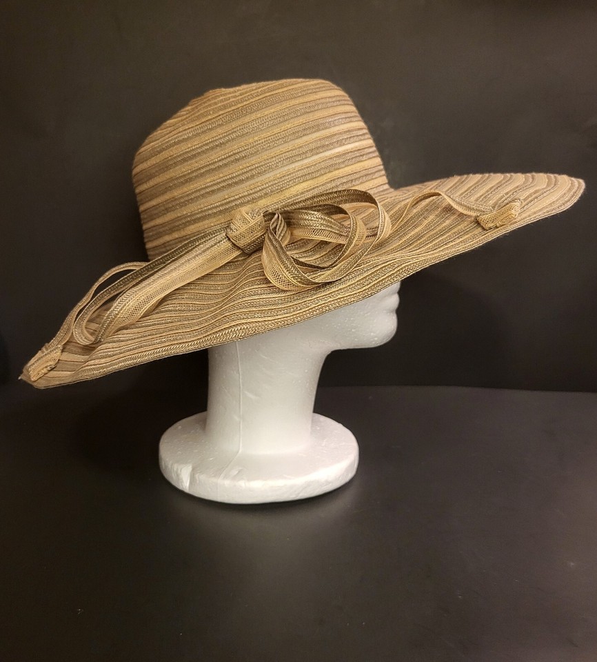 Michael Howard Georgi Floppy Hat with Ribbon - One Size (22 ...