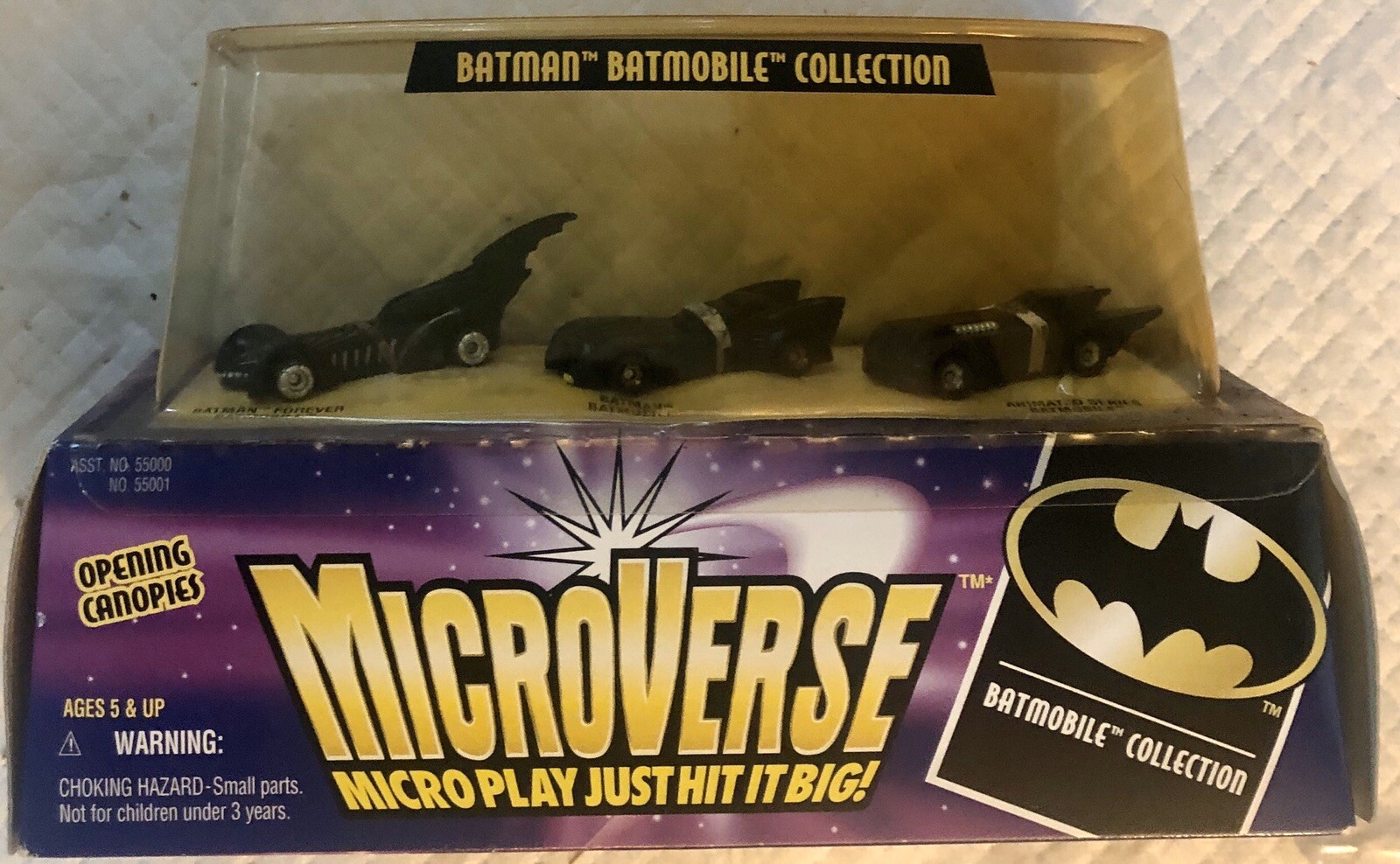 1996 Kenner Microverse Batman Batmobile Collection Micro Machnes Open ...