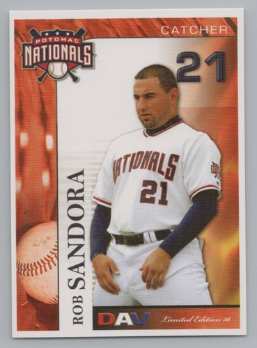 Rob Sandora 2007 DAV Potomac Nationals Stadium Giveaway SGA | eBay